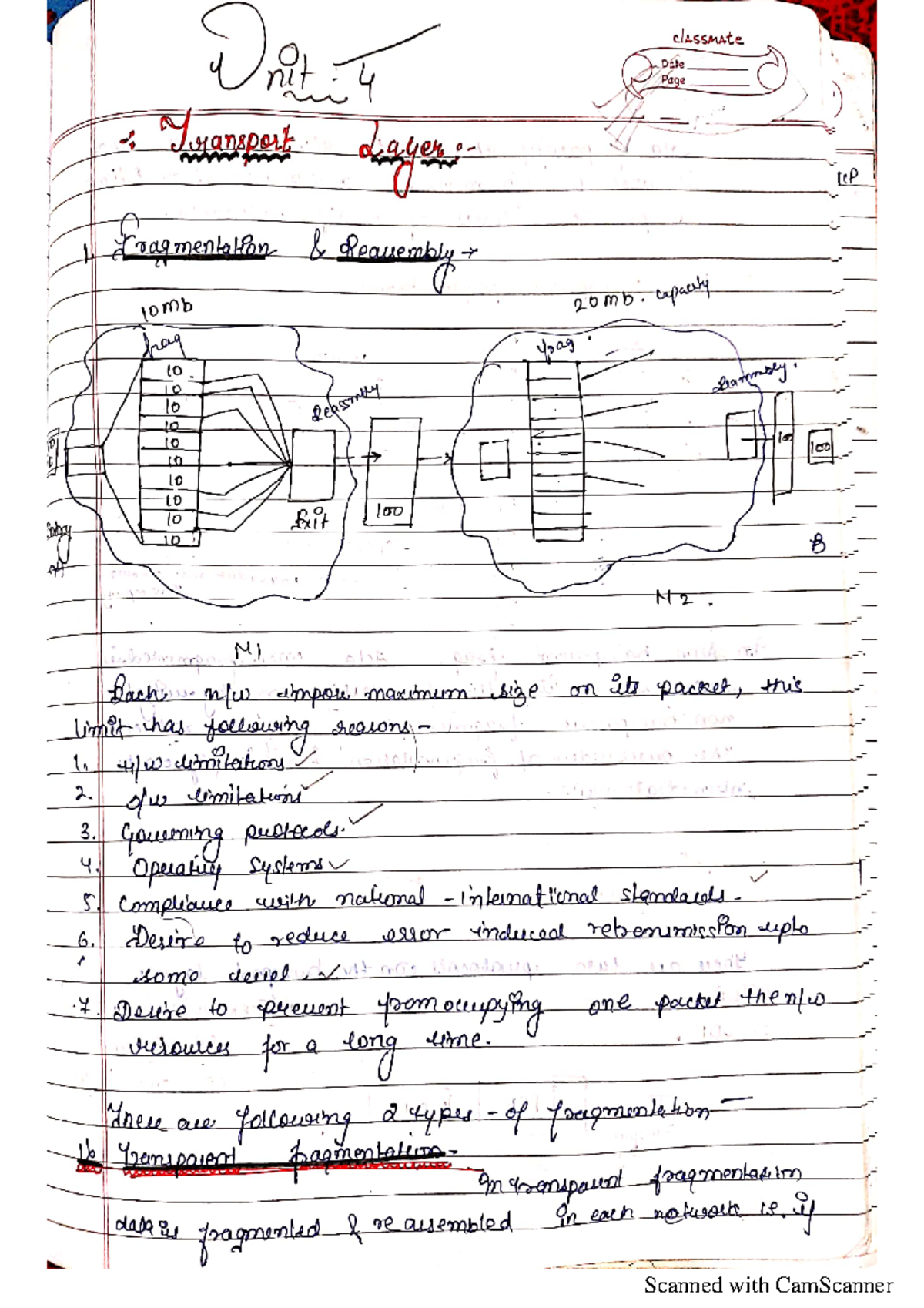 Unit 4 CN - notes - Computer networks - Studocu
