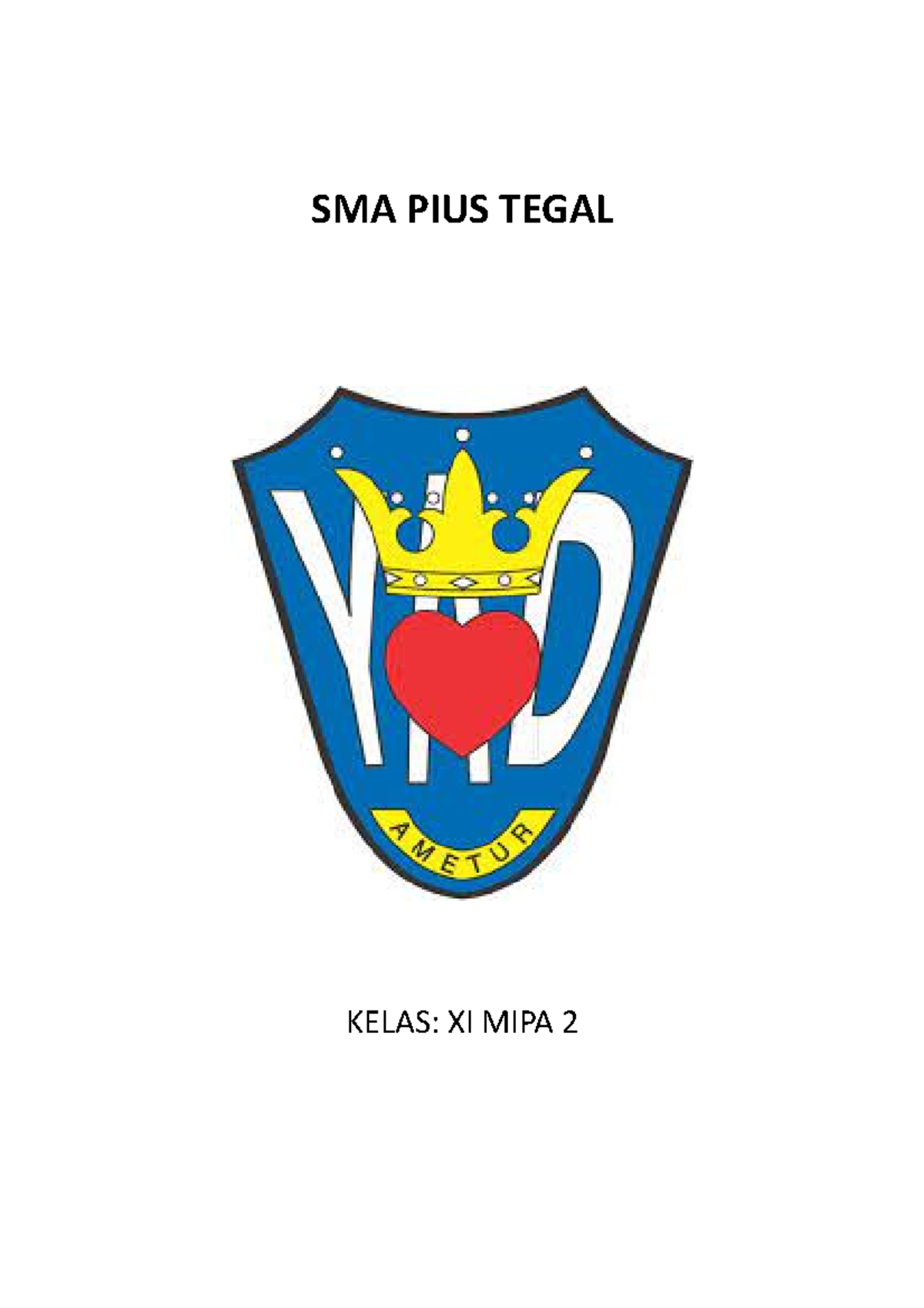 Uji coba Urine - Oke - SMA PIUS TEGAL KELAS: XI MIPA 2 Judul Laporan ...