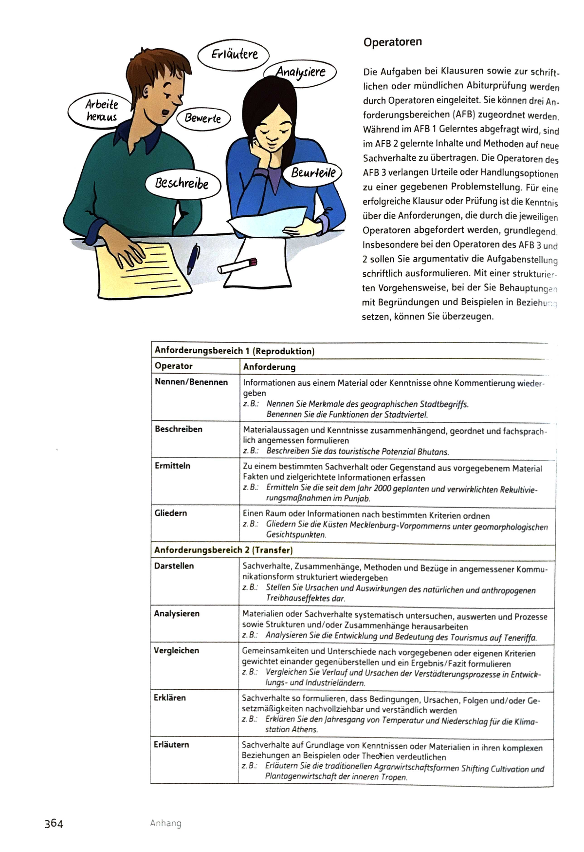 Operatoren-geo - Erlâutere Bewerte Operatoren Die Aufgaben bei ...