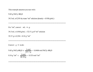 HCl + Baking Soda Stoichiometry Expt Sp2022 - Stoichiometry I ...
