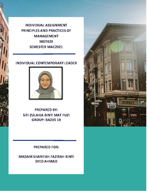 Tutorial 1 - PLOC - TUTORIAL 1 Essential Managerial Tasks The job of ...