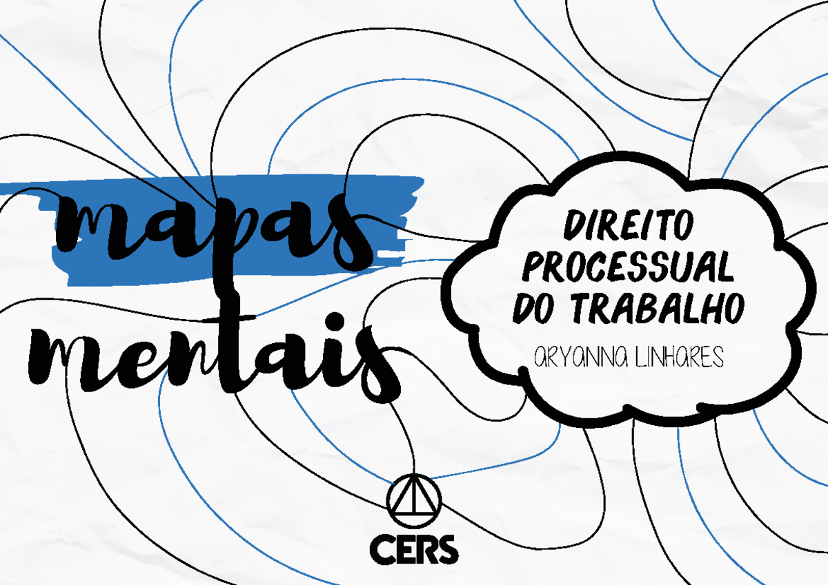 20- Mapas Mentais - Processual Trabalho - ARYANNA LINHARES mapas ...