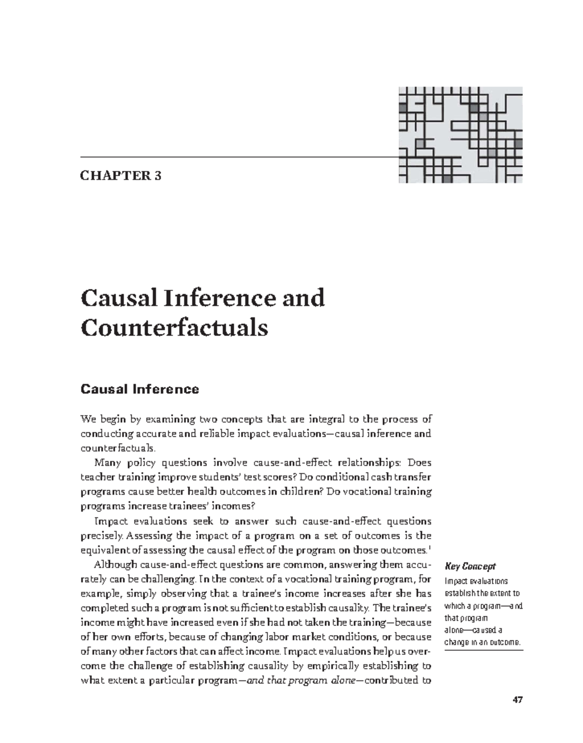 Getler & al (2013 ) chap3 chap4 chap13 - 47 CHAPTER 3 Causal Inference ...