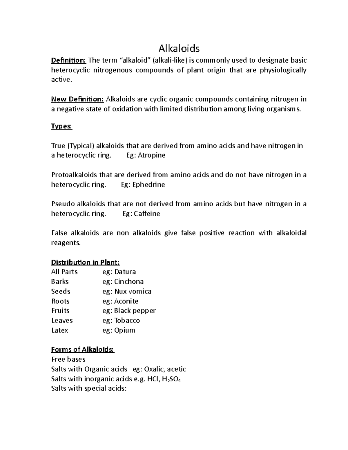 Alkaloids - Alkaloids Definition: The term “alkaloid” (alkali-like) is ...