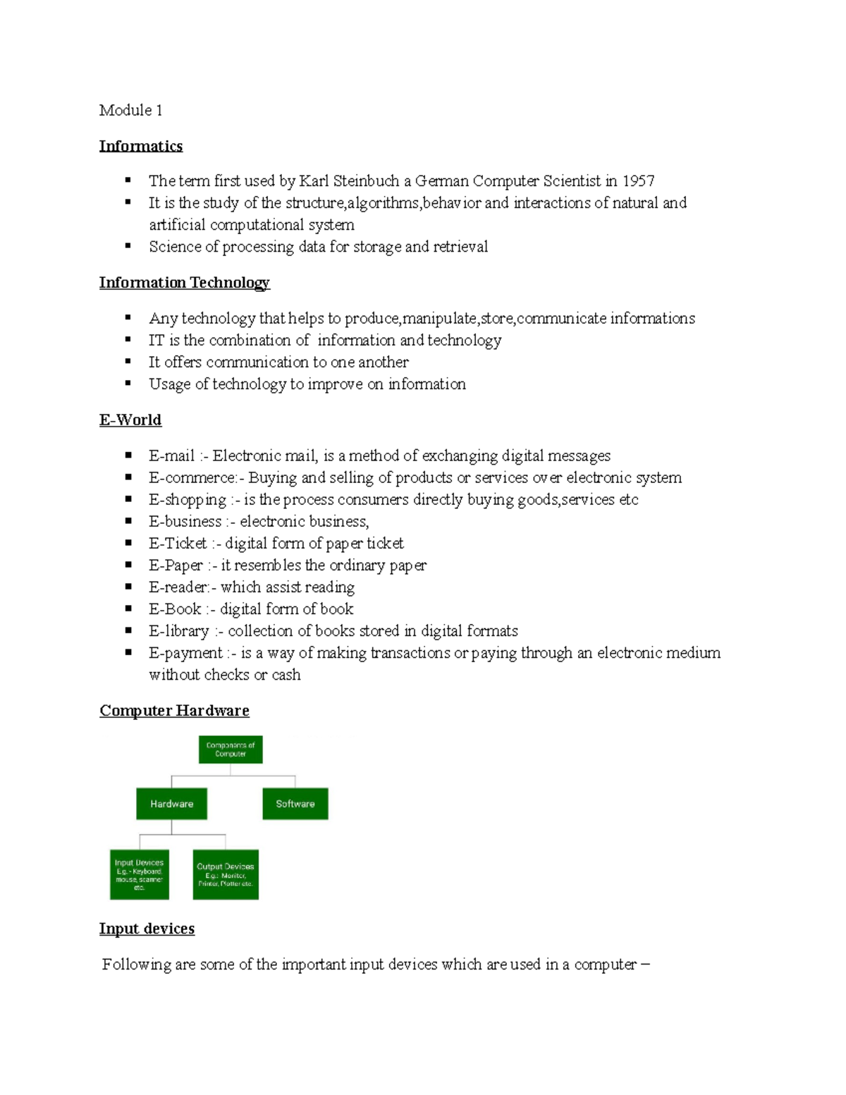 Information technology module 1 & 2 - Information Technology Law - MG ...