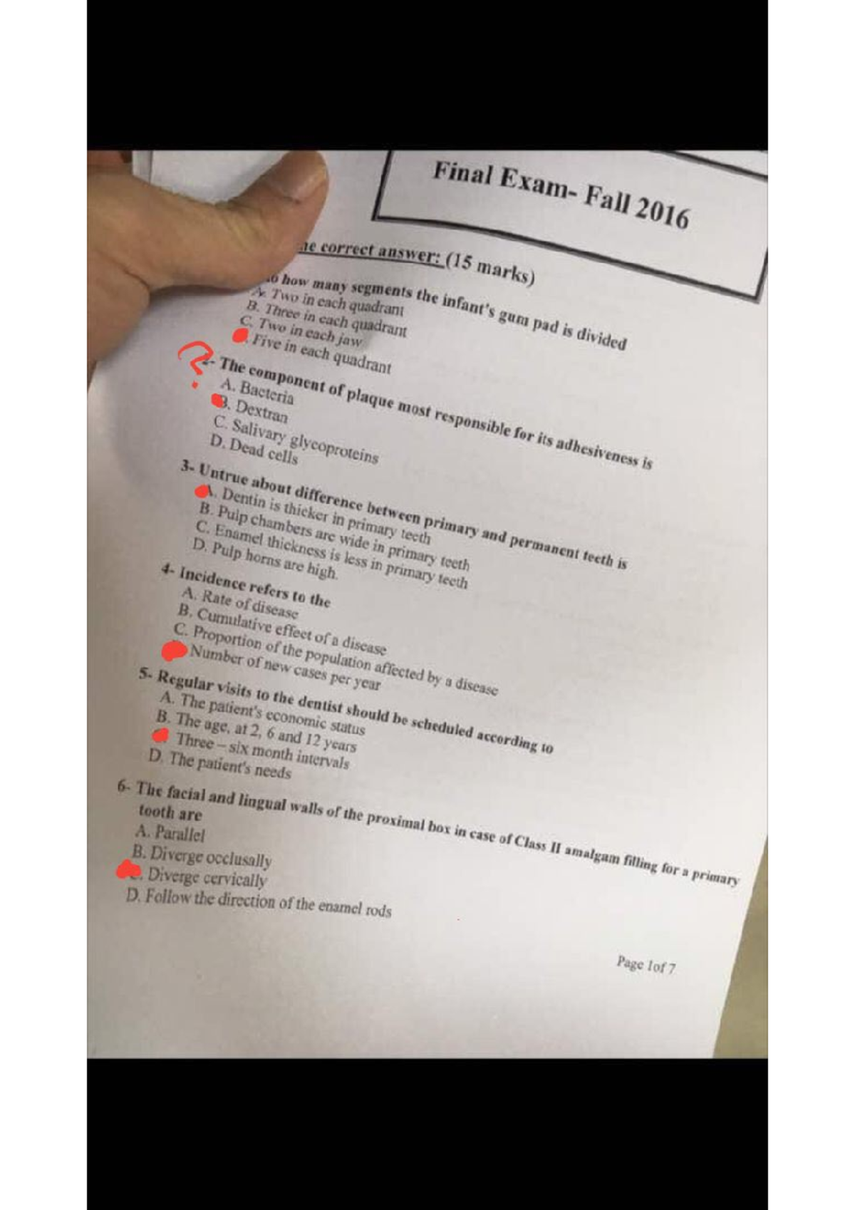 Pedo Mcq - Pedo questions - Oral surgery - Studocu