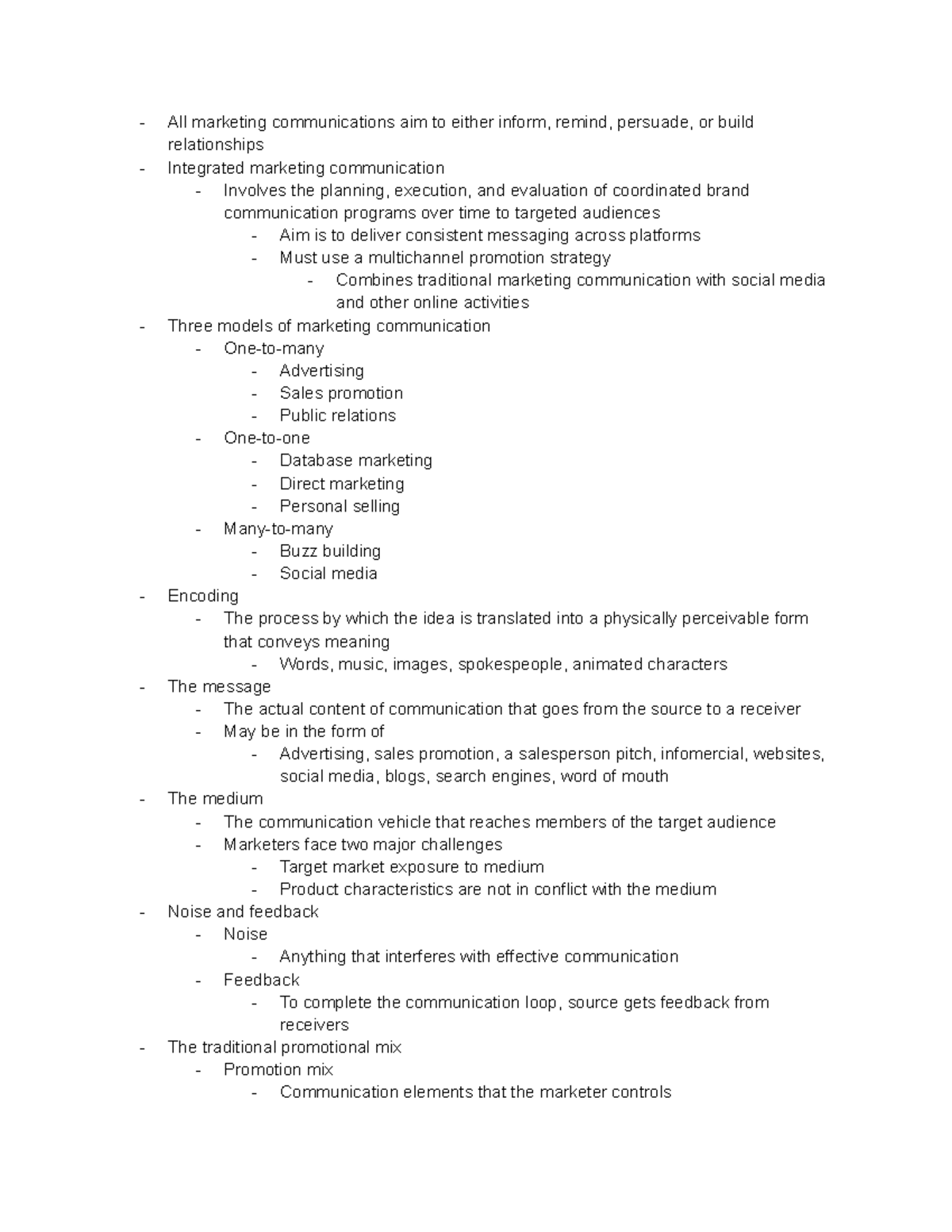 Chapter 13 - All marketing communications aim to either inform, remind ...
