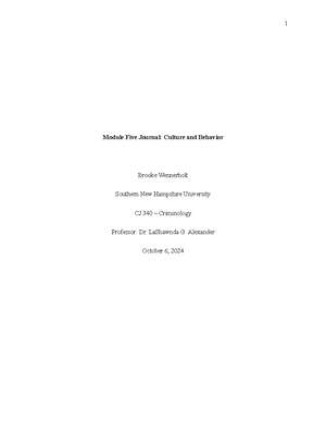 Module 7 Assignment - CJ 340 Module Seven Practice Activity Template ...