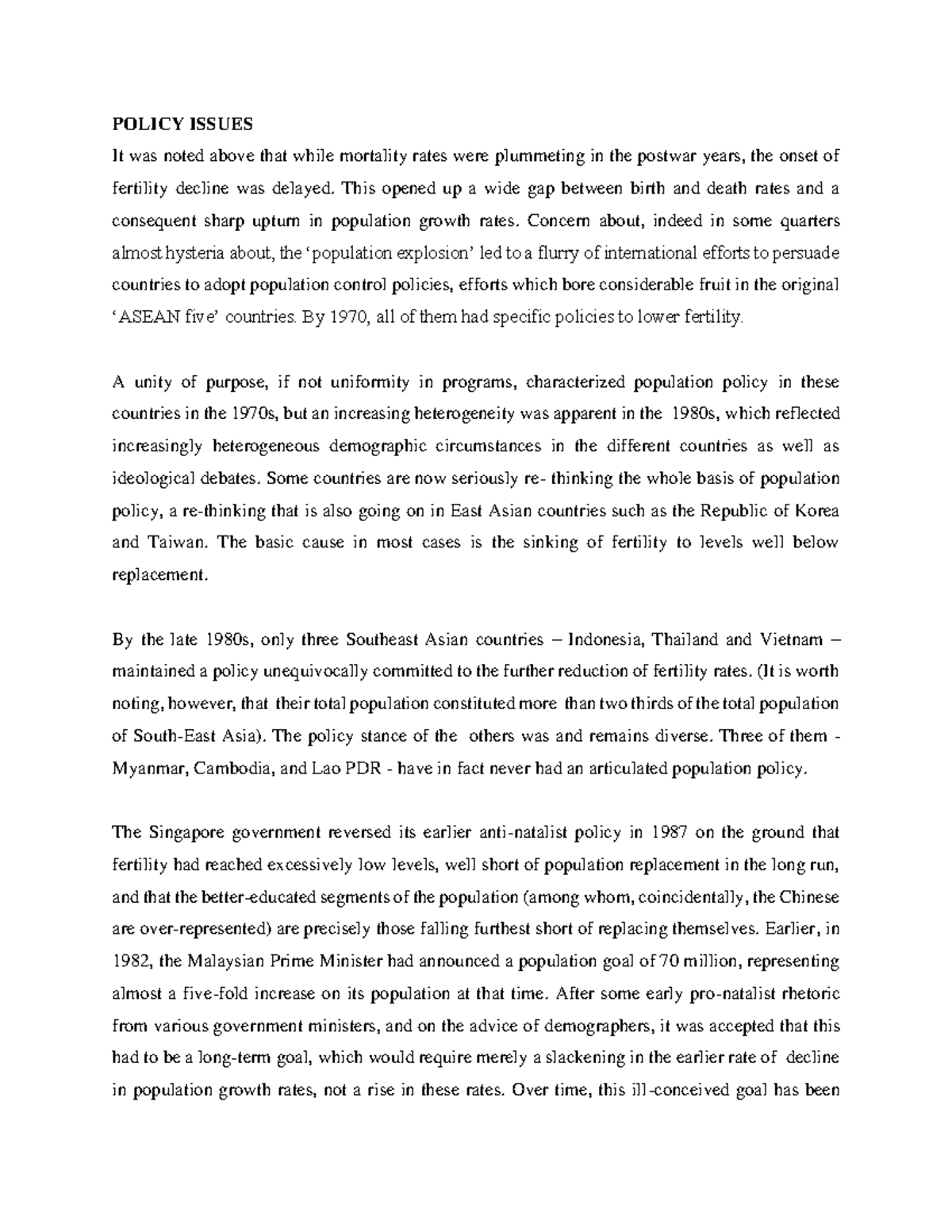 Policy Issues - First semester AY 2021-2022 (POS 112) - POLICY ISSUES ...