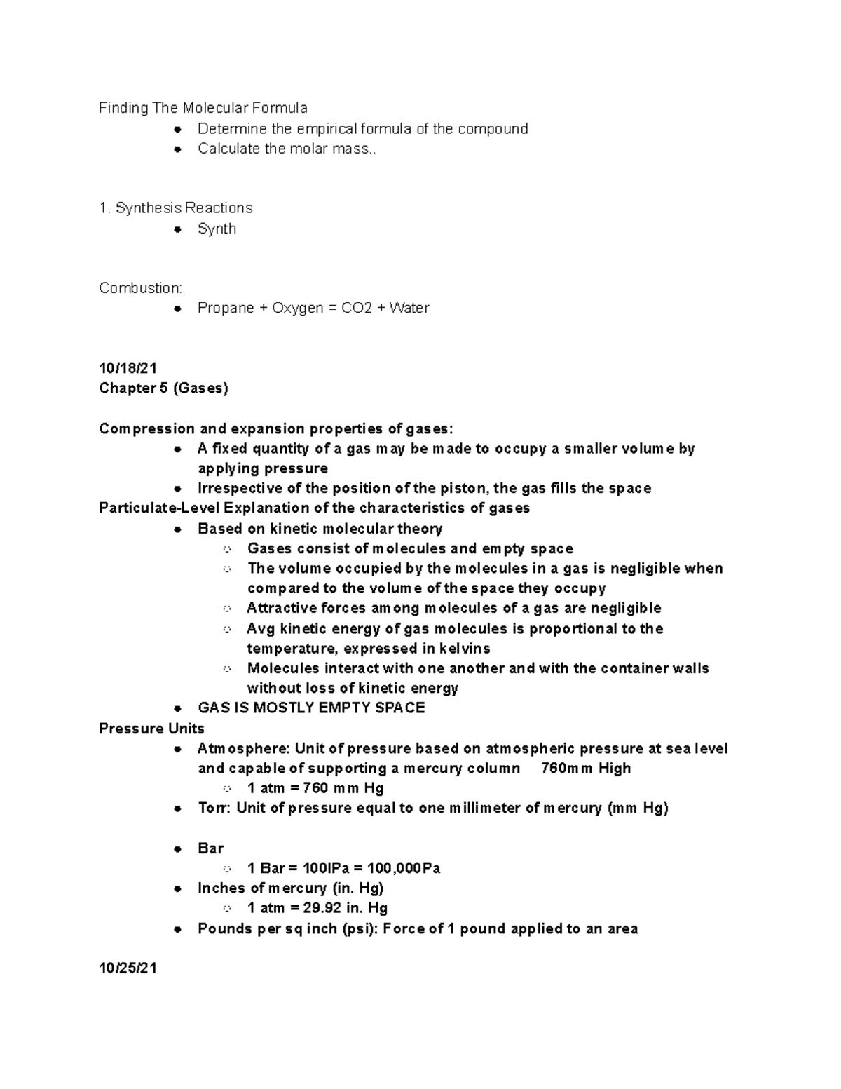 Chem sec 3 - Chapters 1 - 6/ Professor Theresa Carlson - Finding The ...
