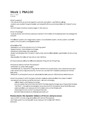 PNA 100 TEST 2 Practice Questions - PNA 100 TEST #2 – Review Questions ...