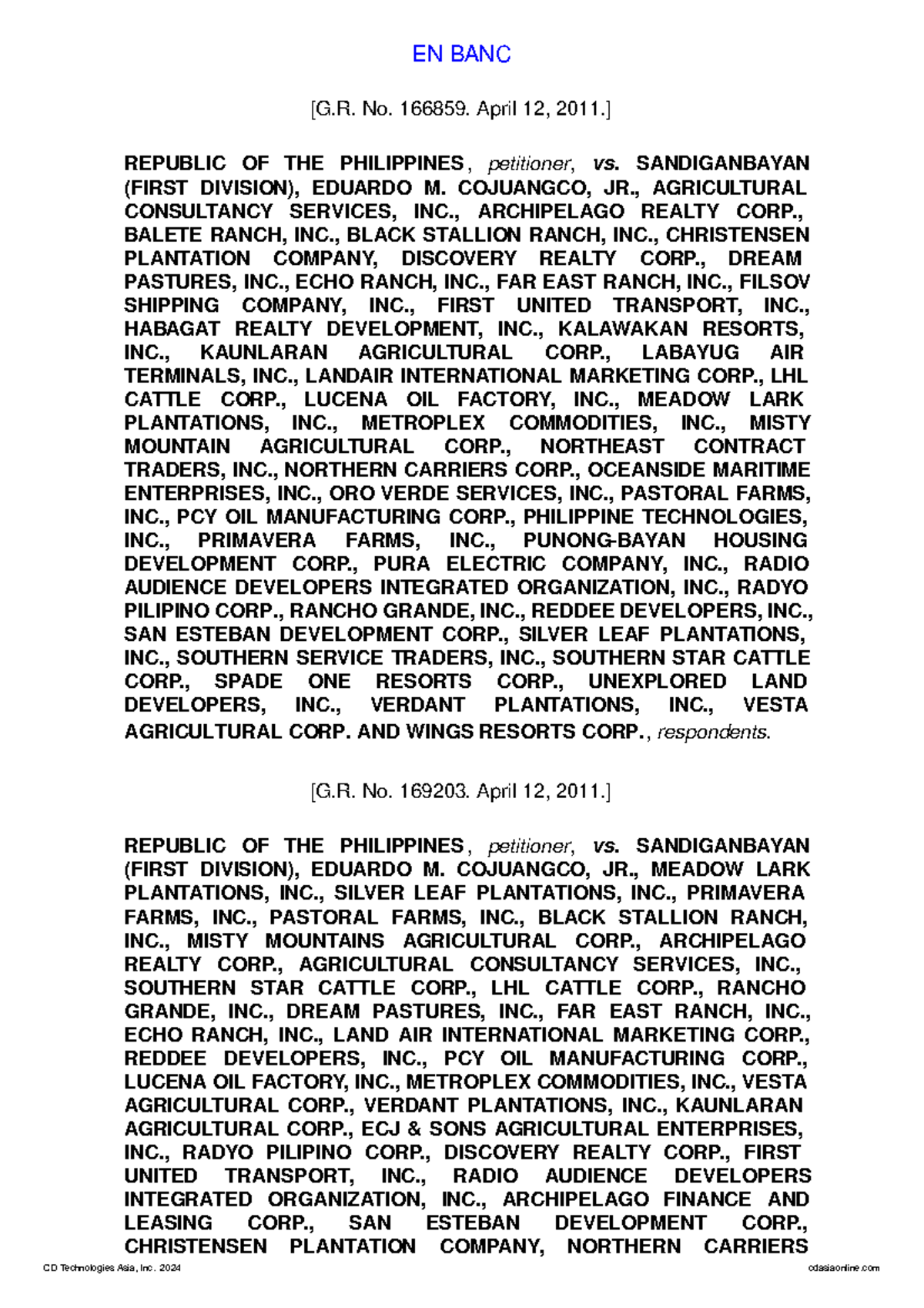 Republic v. Sandiganbayan - EN BANC [G. No. 166859. April 12, 2011 ...