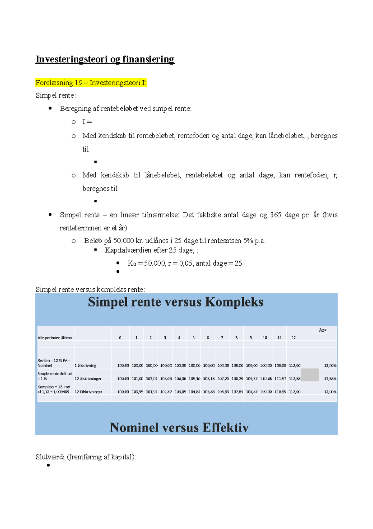 Investeringsteori og finansiering - Investeringsteori og finansiering ...