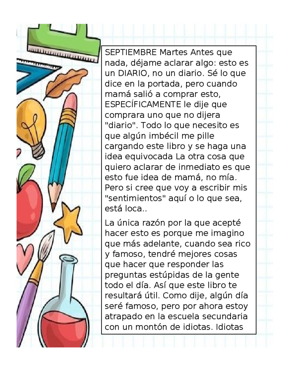 Ingles 333 - buen - SEPTIEMBRE Martes Antes que nada, déjame aclarar ...