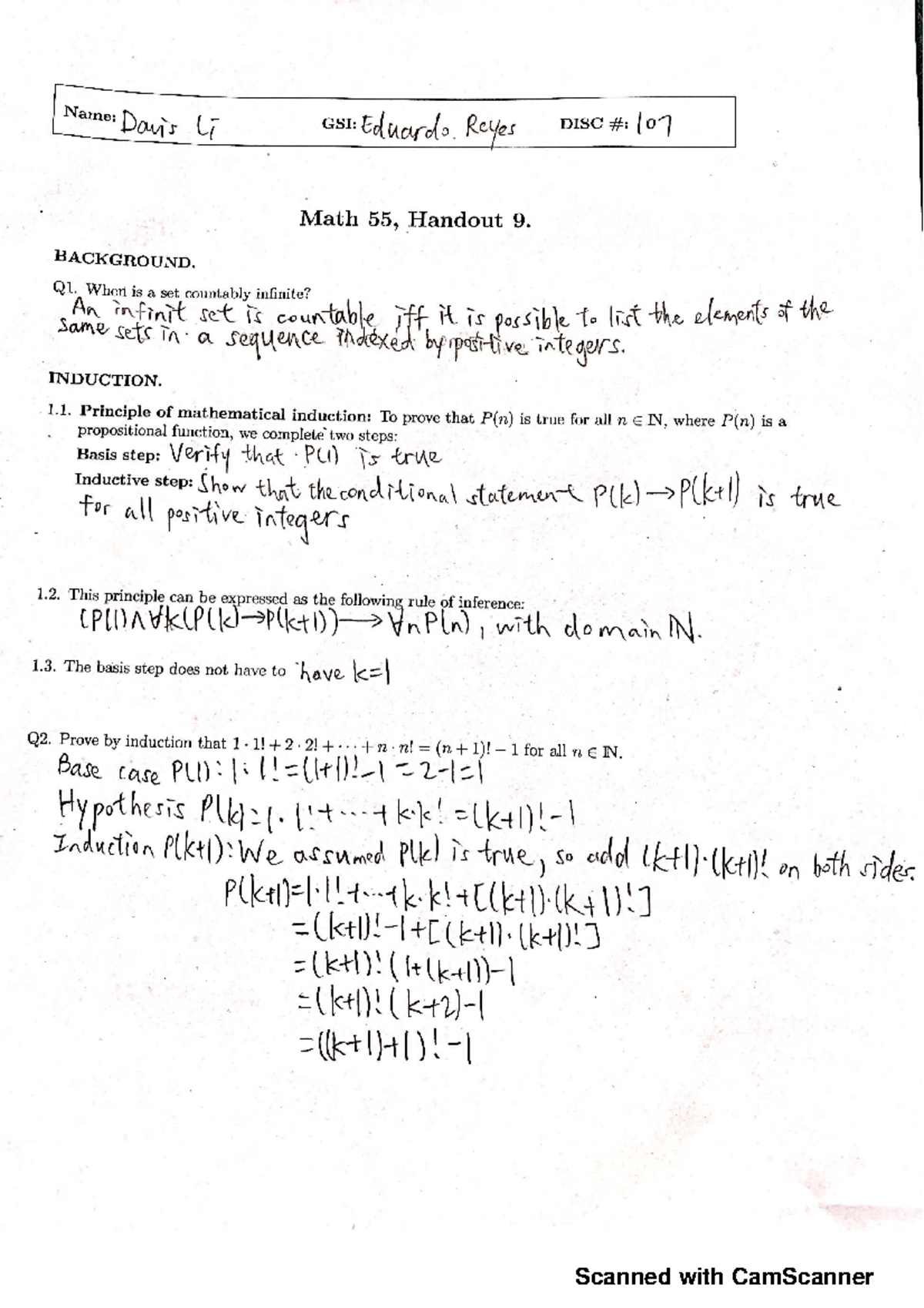 Math 55 Handout 9 - Lecture notes 9 - MATH 55 - Scanned with CamScanner ...