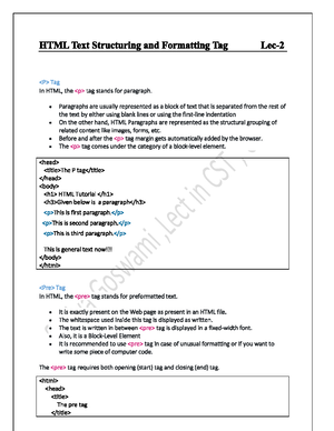 C Programming Notes - Lecture Note: 1 Introduction to C C is a ...
