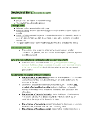 Earth Science All Chapters Notes - Earth Science Our Dynamic Earth ...