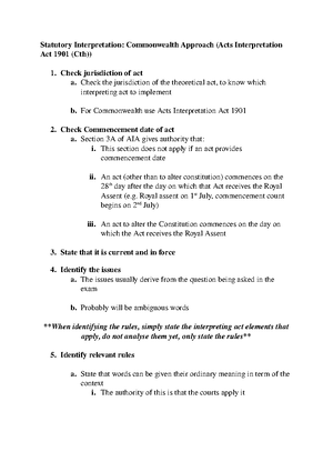 Interpreting scaffold problem question - Jurisdiction: The act to be construed is the Tenancies ...