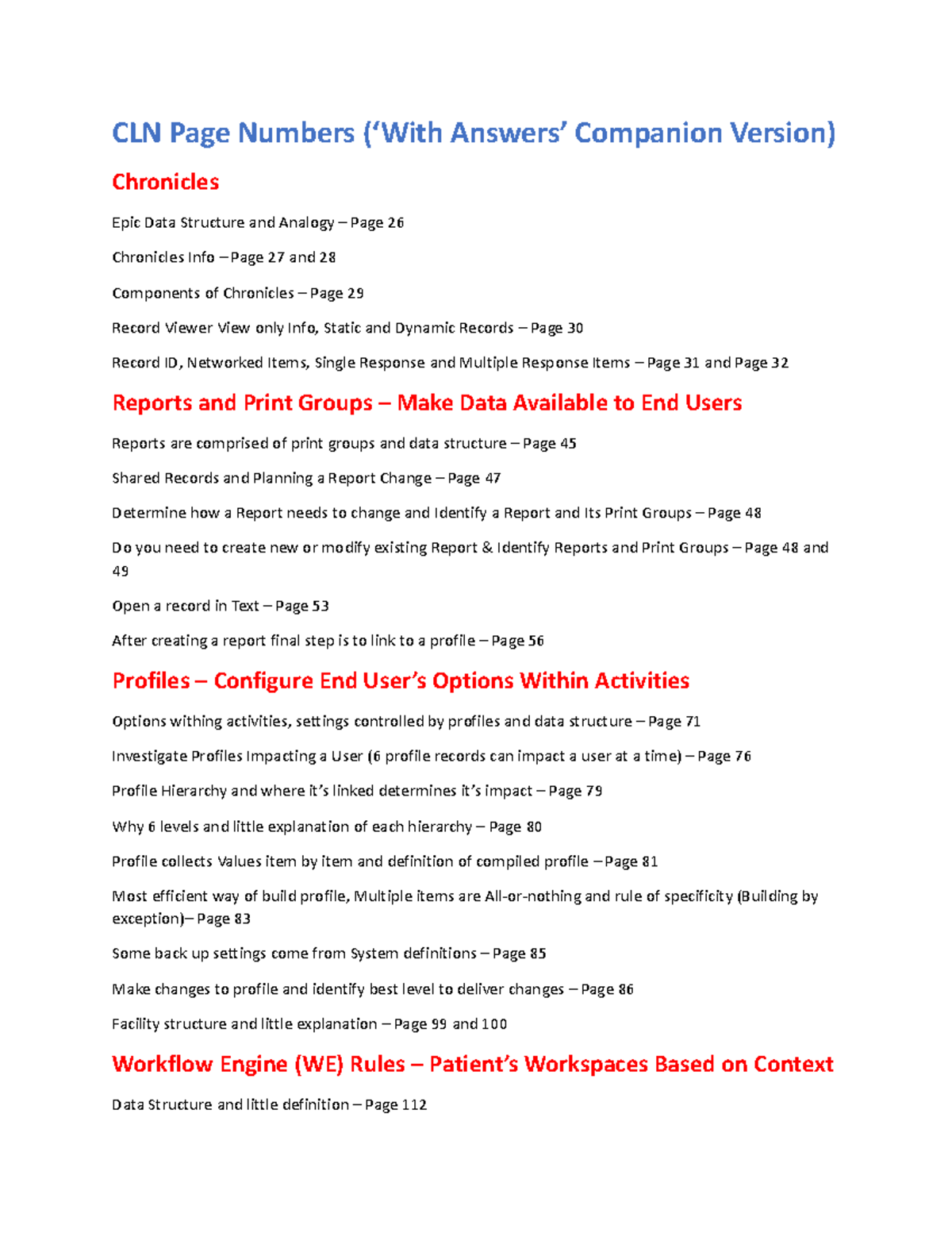 CLN Page Numbers - CLN EPIC - CLN Page Numbers (‘With Answers ...