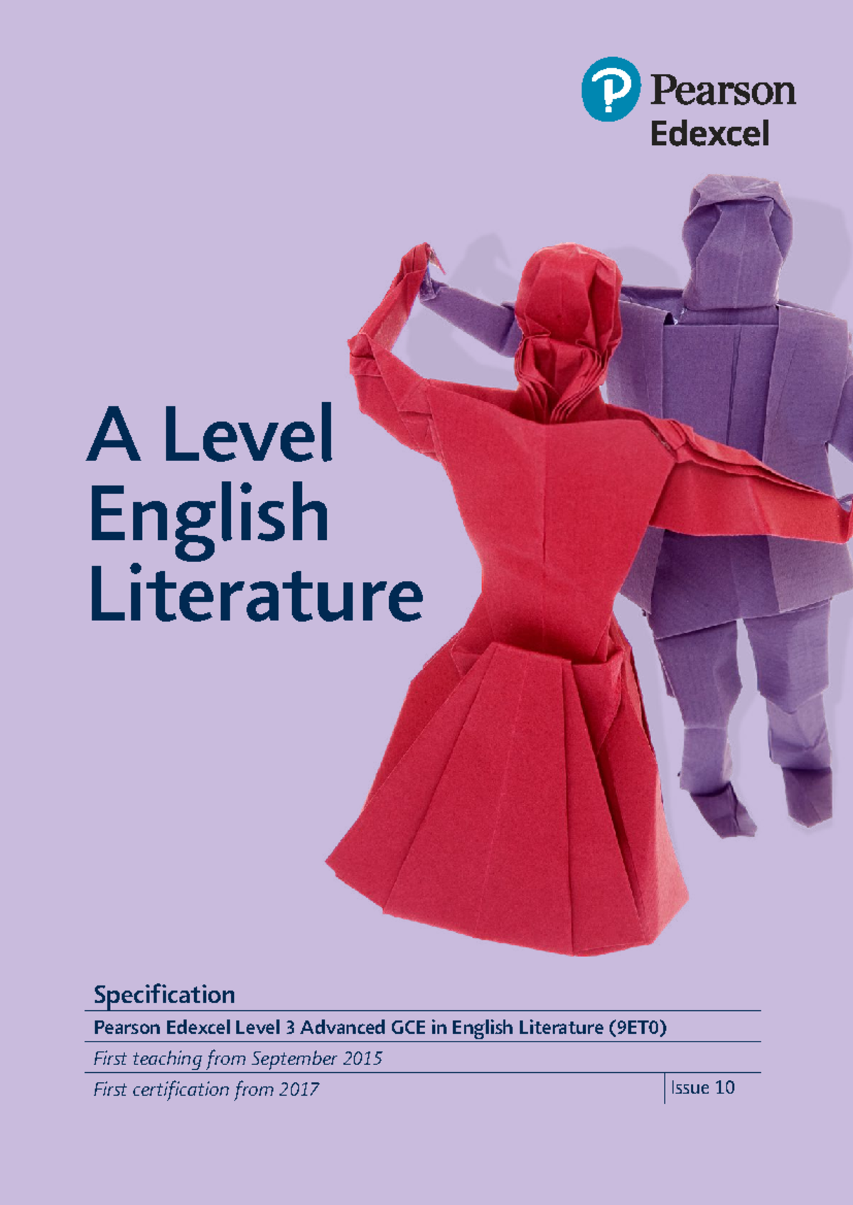 Gce2015 a level eng lit spec - A Level English Literature Specification ...