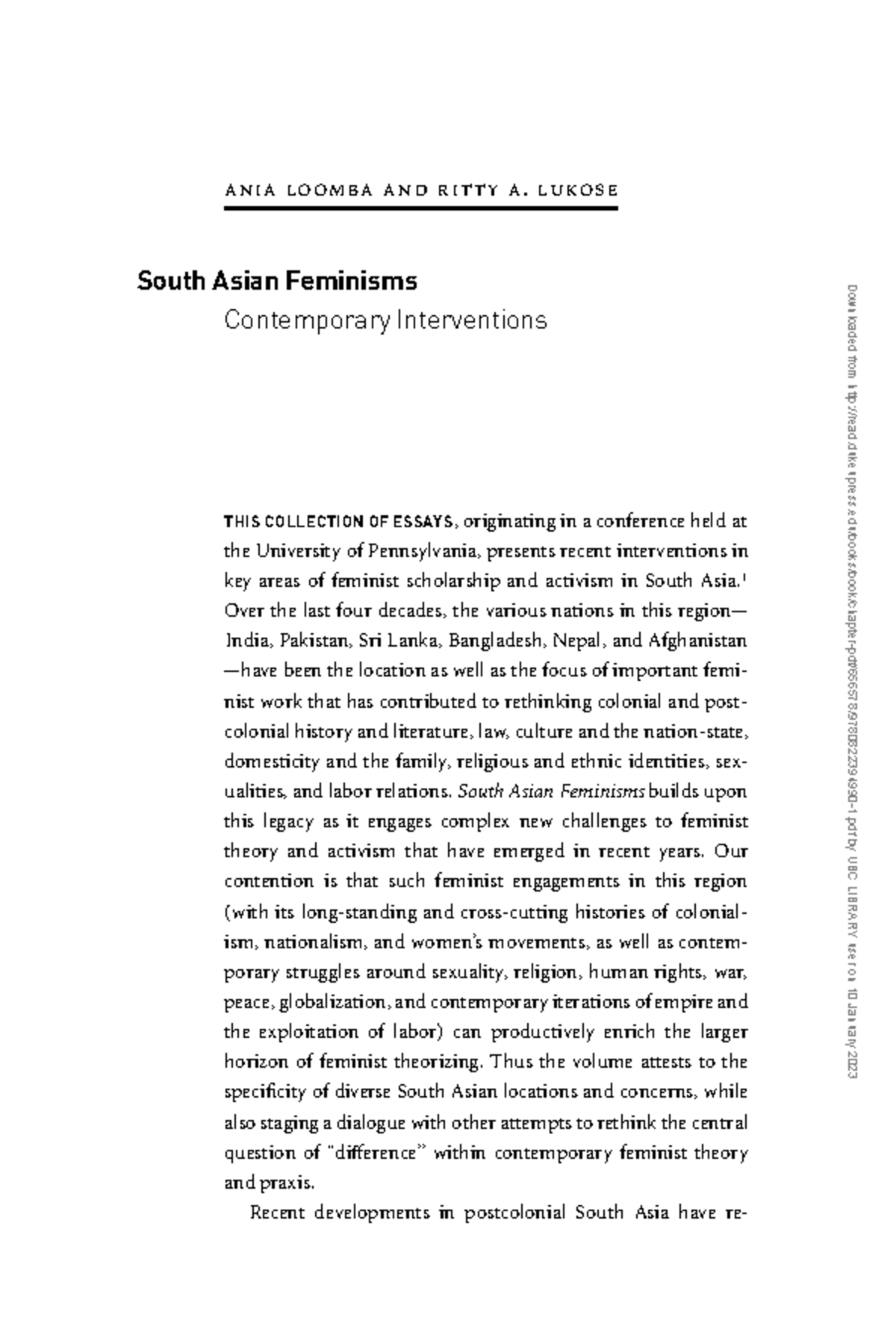 333-1。 lus9780822394990-1 - ania loomba and ritty a. lukose South Asian ...
