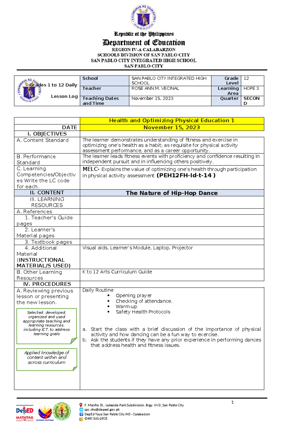 2Q LE CO2 - Summary Bachelors of Science Major in Accountancy - F. Mariño St., Lakeside Park ...