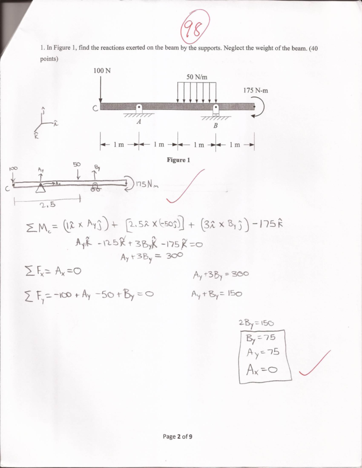 Xia-536280216 ffe9COE2001 Xia Spring 2012 Quiz2 - COE 2001 - Studocu
