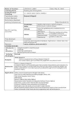 HOPE 4 Module 2 - SH S Physical Education and Health 4 Module 2 ...
