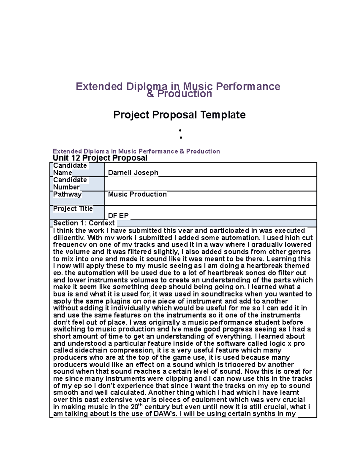 Proposa;Darnell.Joseph bigcreative.education Extended Project proposal ...