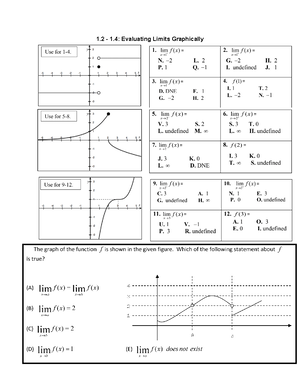 AP Calculus Practice 1 - Calc - 1. 5 Intermediate Value Theorem ...