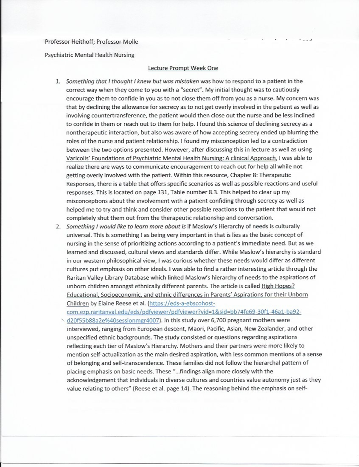 Psych 2022 Lecture Prompt Example - NURS-122 - Studocu