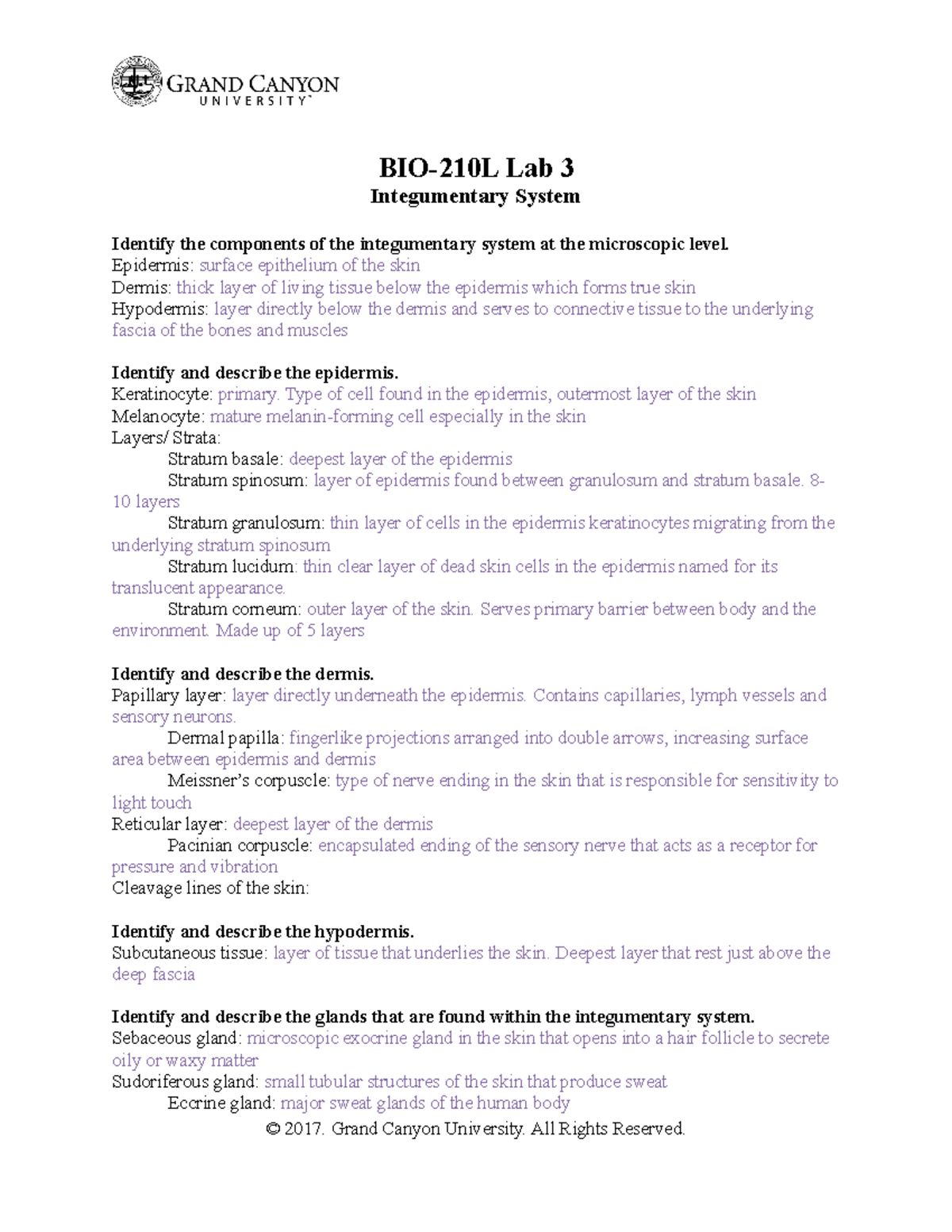 BIO 210L RS Lab3 - notes on weekly chapters - BIO-210L Lab 3 ...