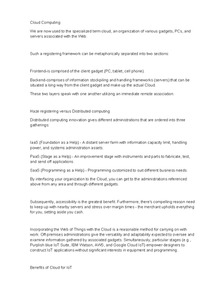 Cloud Computing Unit1 - Cloud Computing (UE18CS352) Unit 1 Aronya Baksy ...