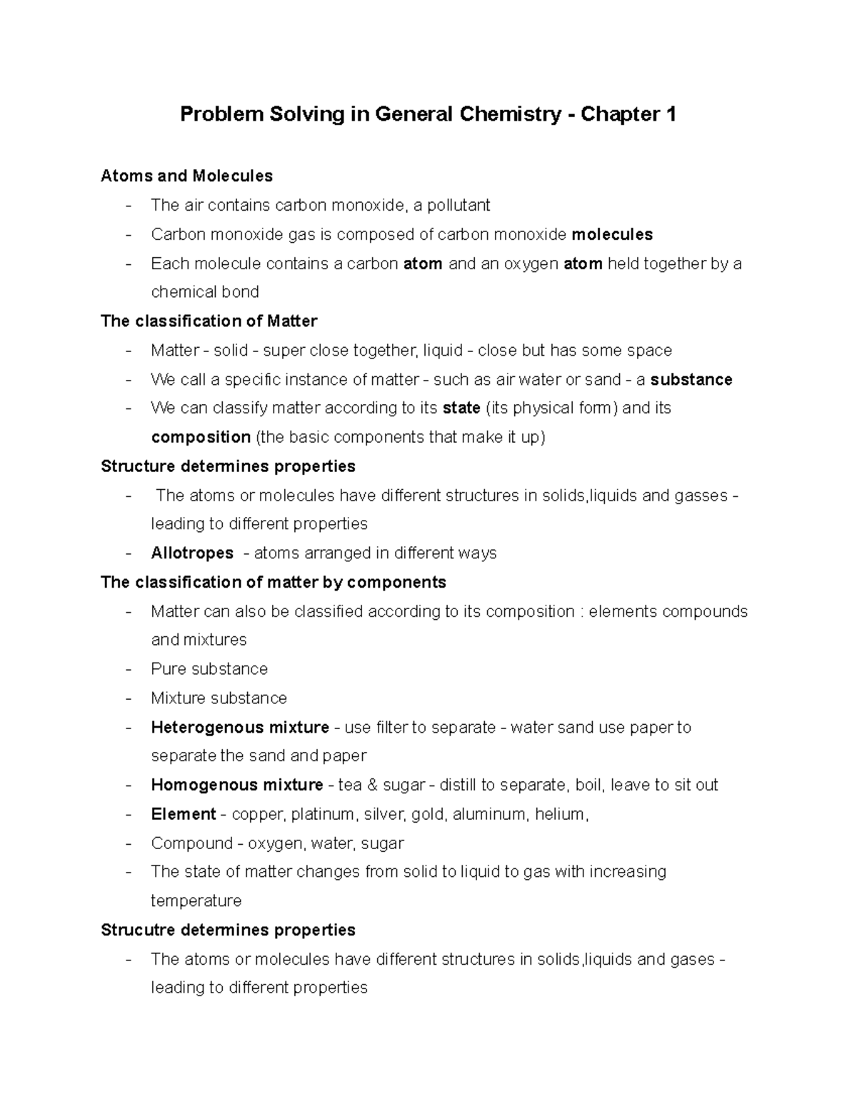 Chemistry PP Notes Chap 1 - Problem Solving in General Chemistry ...