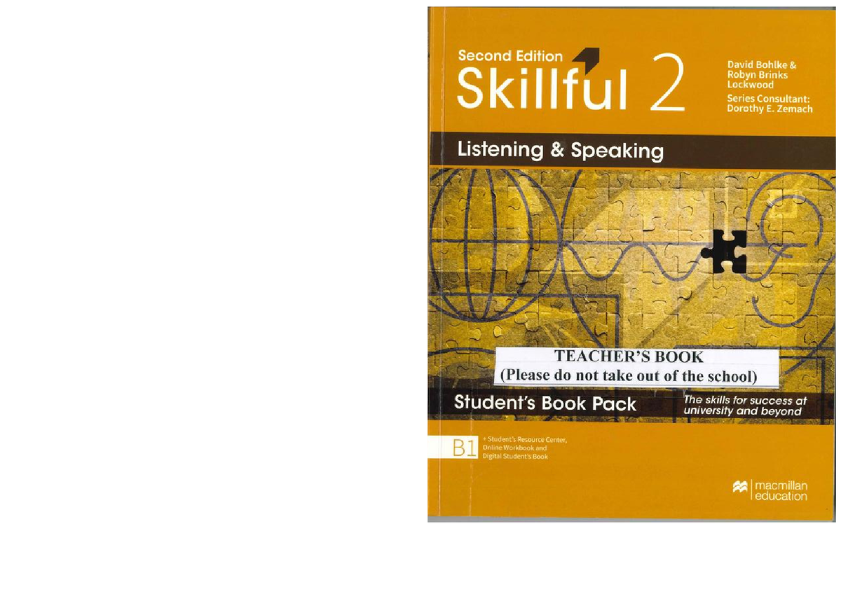 Pdfcoffee - skillful-level-2-listening-amp-speaking - David Bohlke Ron ...