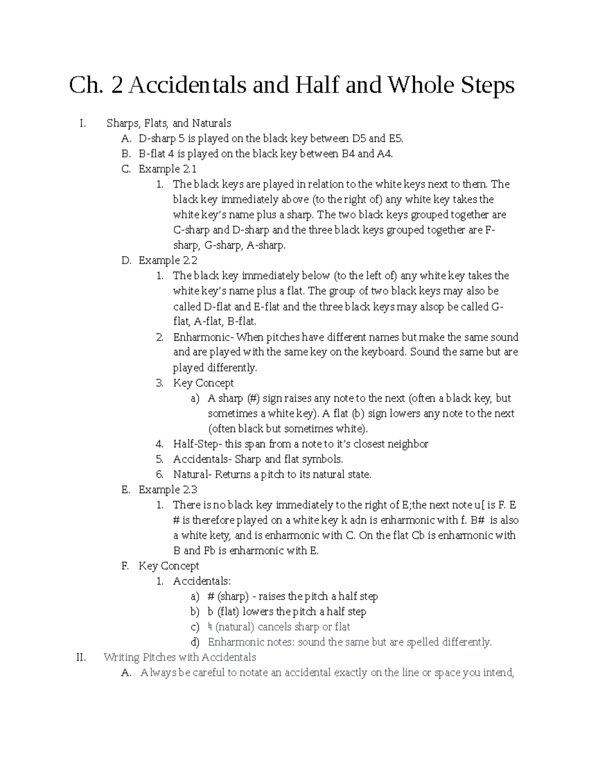 Ch. 2 Textbooks Notes - Prof. M. Ter-Kazaryan Accidentals and Half and ...