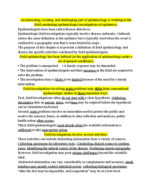 Intro to Epi Chapter 7 Notes - Chapter 7 Design Strategies and ...