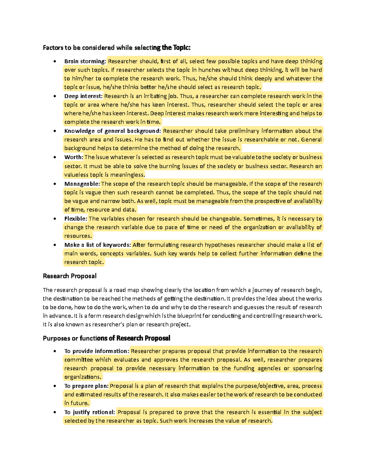 Chapter 6 - Business research method notes - Factors to be considered ...