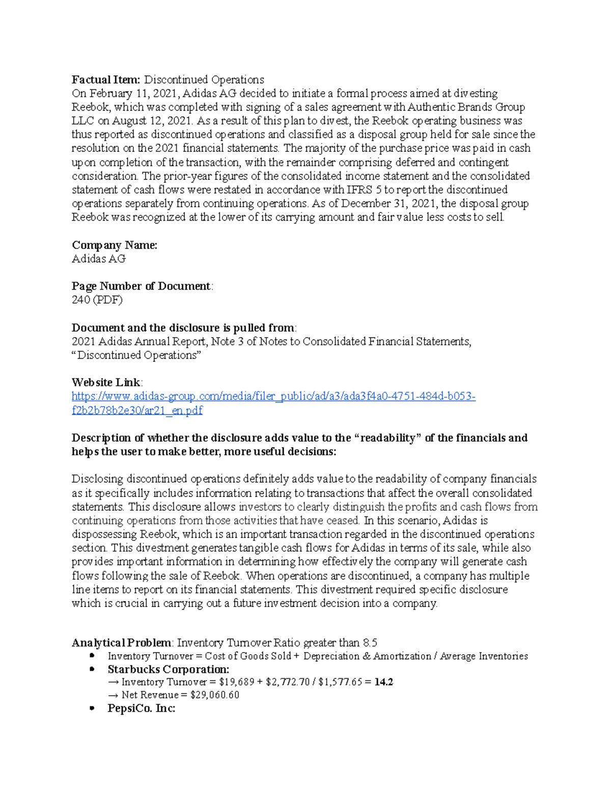 AC204 Scavenger Hunt 4 - Company Analysis assignment 4 - Factual Item ...