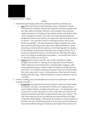 Julius Caesar Journal Production - Cindy Zak English 35200 Fall 2021 ...