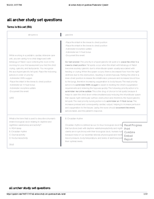 Archer II - fvjKBVSDJVSDJVCDSJVS,DLJvsdv - ARCHER CAT EXAM 145Q Study ...