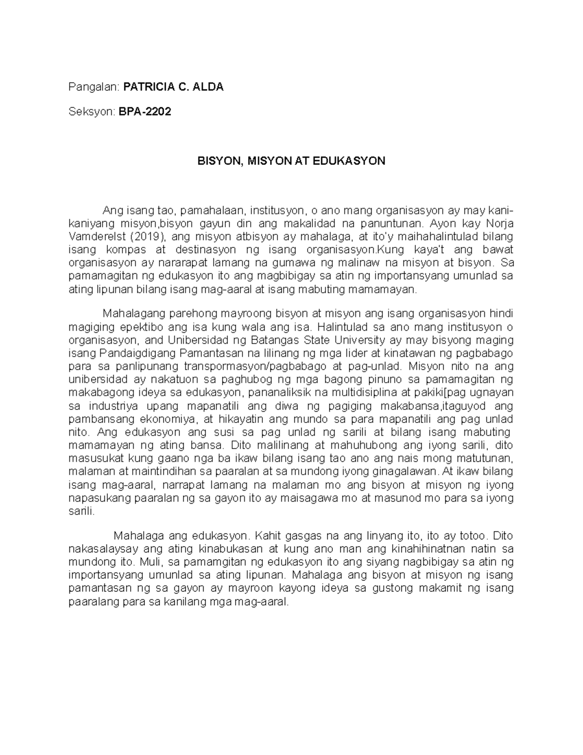 Sanaysay-fili-101 - LEARN BY READING, ALWAYS BE HONEST TO YOUR SELF ...