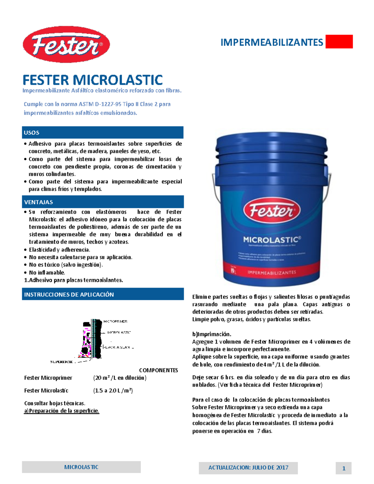 Mx ft fester microlastic impermeabilizante asfaltico - FESTER MICROLASTIC Impermeabilizante ...