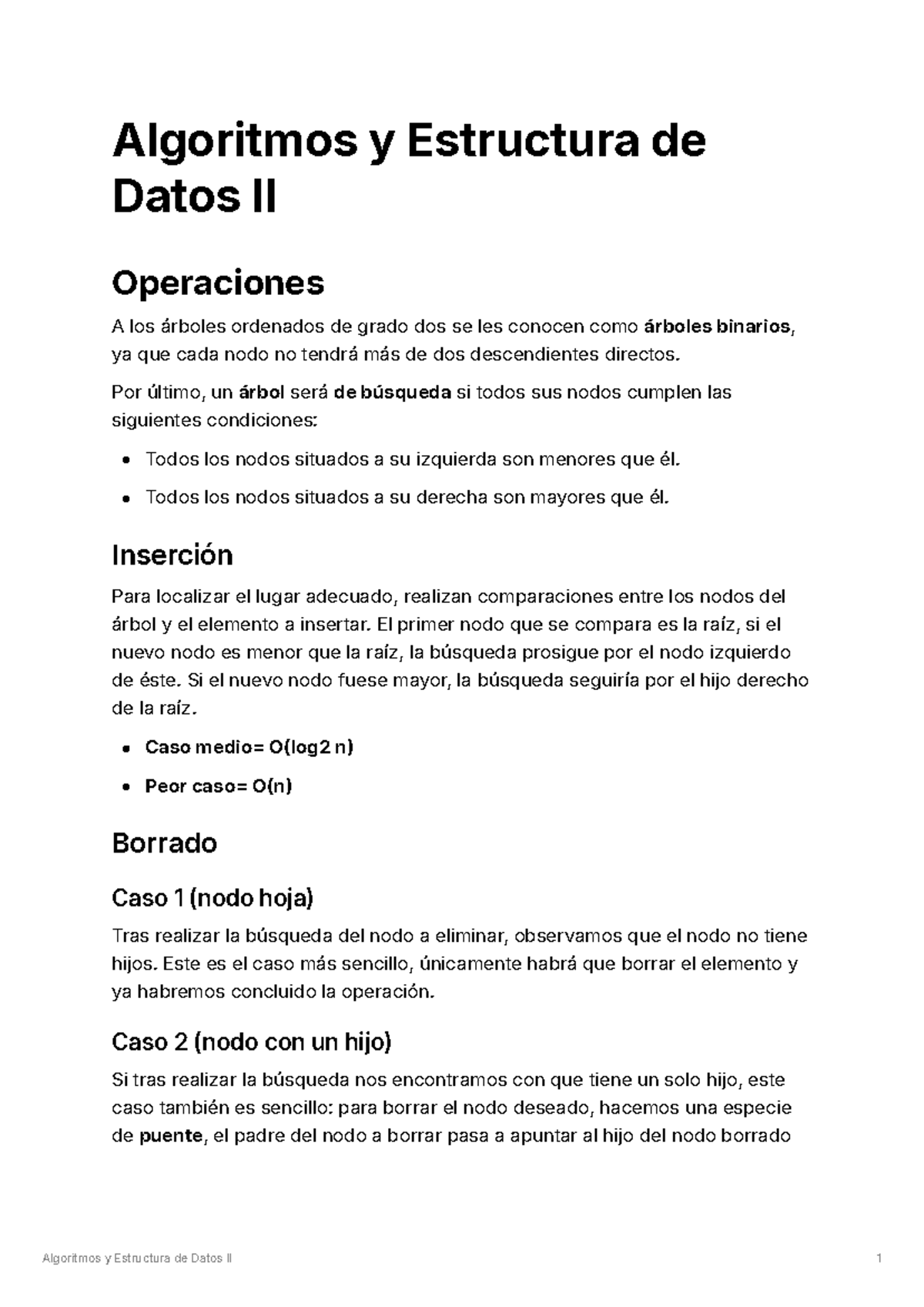 Resumen Algoritmos y Estructura de Datos II M3M4 - Algoritmos y ...