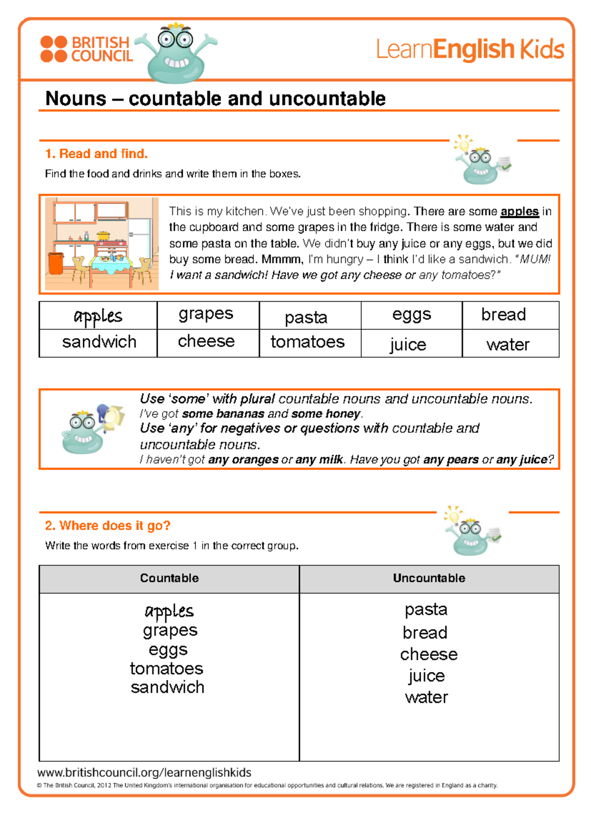 Grammar-games-nouns-countable-and-uncountable-worksheet - Nouns ...
