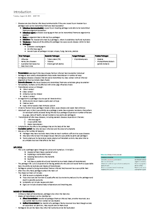 Human biology semester 1 revision notes - Unit 1 Human Biology Revision ...