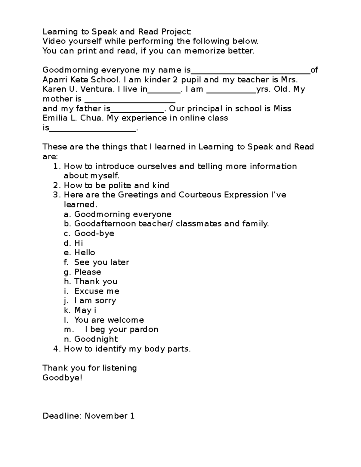 Learning to Speak and Read Project K2 - Learning to Speak and Read ...