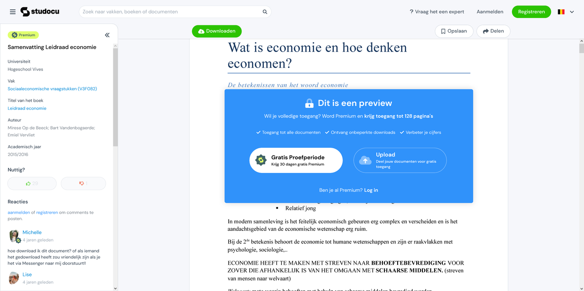Samenvatting Leidraad economie - Leidraad economie Wat is economie en ...