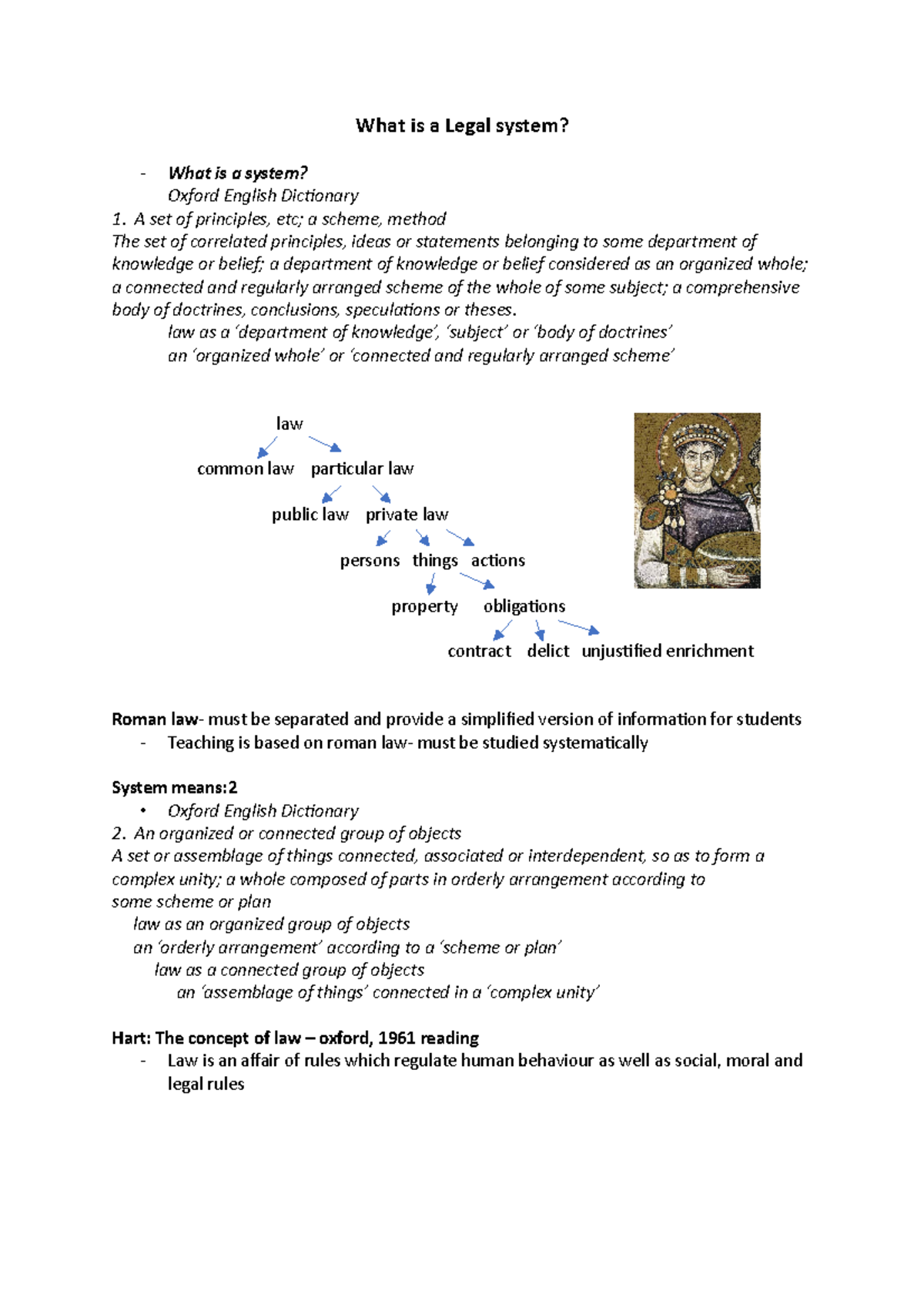 Legal system Lecture 1 - What is a Legal system? - What is a system ...