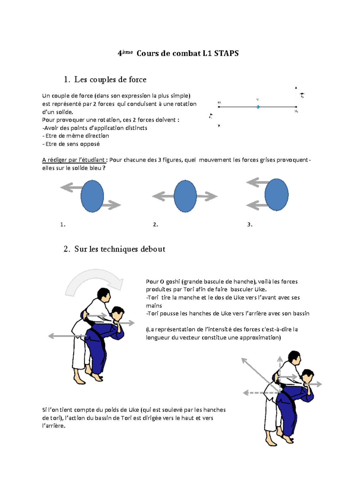 Cours 4 judo L1 Staps 2017 - Warning: TT: undefined function: 32 4 ème ...